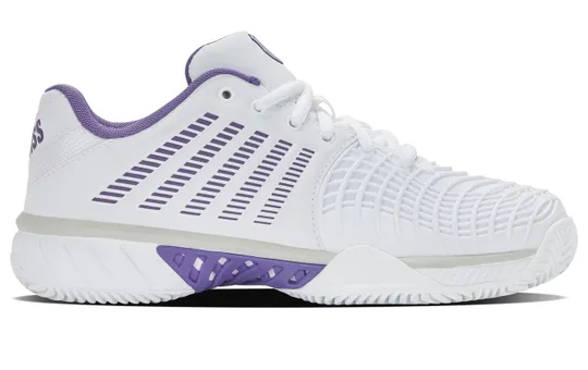 Damskie buty do padla K-Swiss Express Light 3 Clay - white/purple haze ...